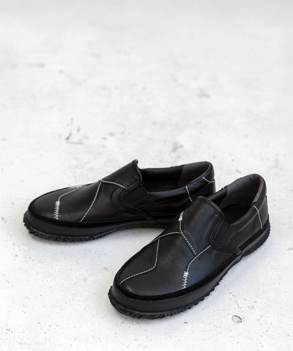 SP-1044 Black | 国産ハンドメイド スニーカー スピングル
