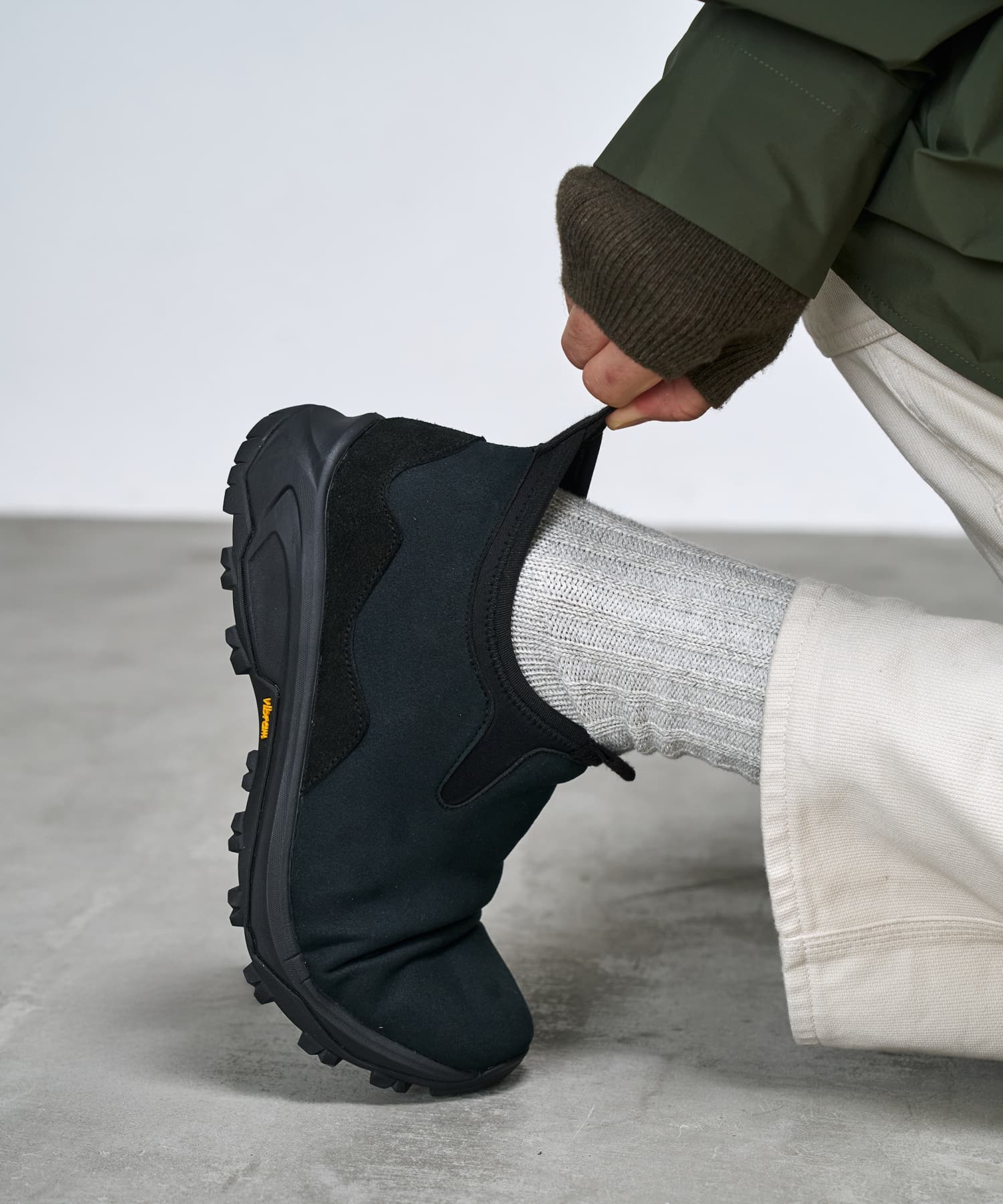 SP-1907 Black | 国産ハンドメイド スニーカー スピングル