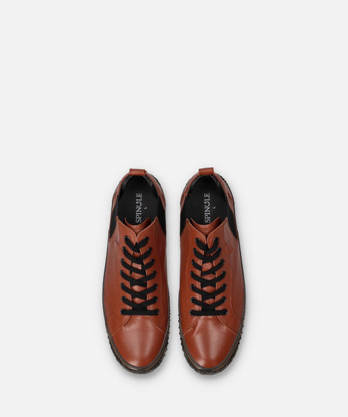 SP-442 Red Brown | 国産ハンドメイド スニーカー スピングル