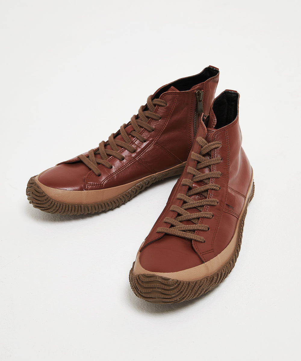 SP-443 Red Brown | 国産ハンドメイド スニーカー スピングル