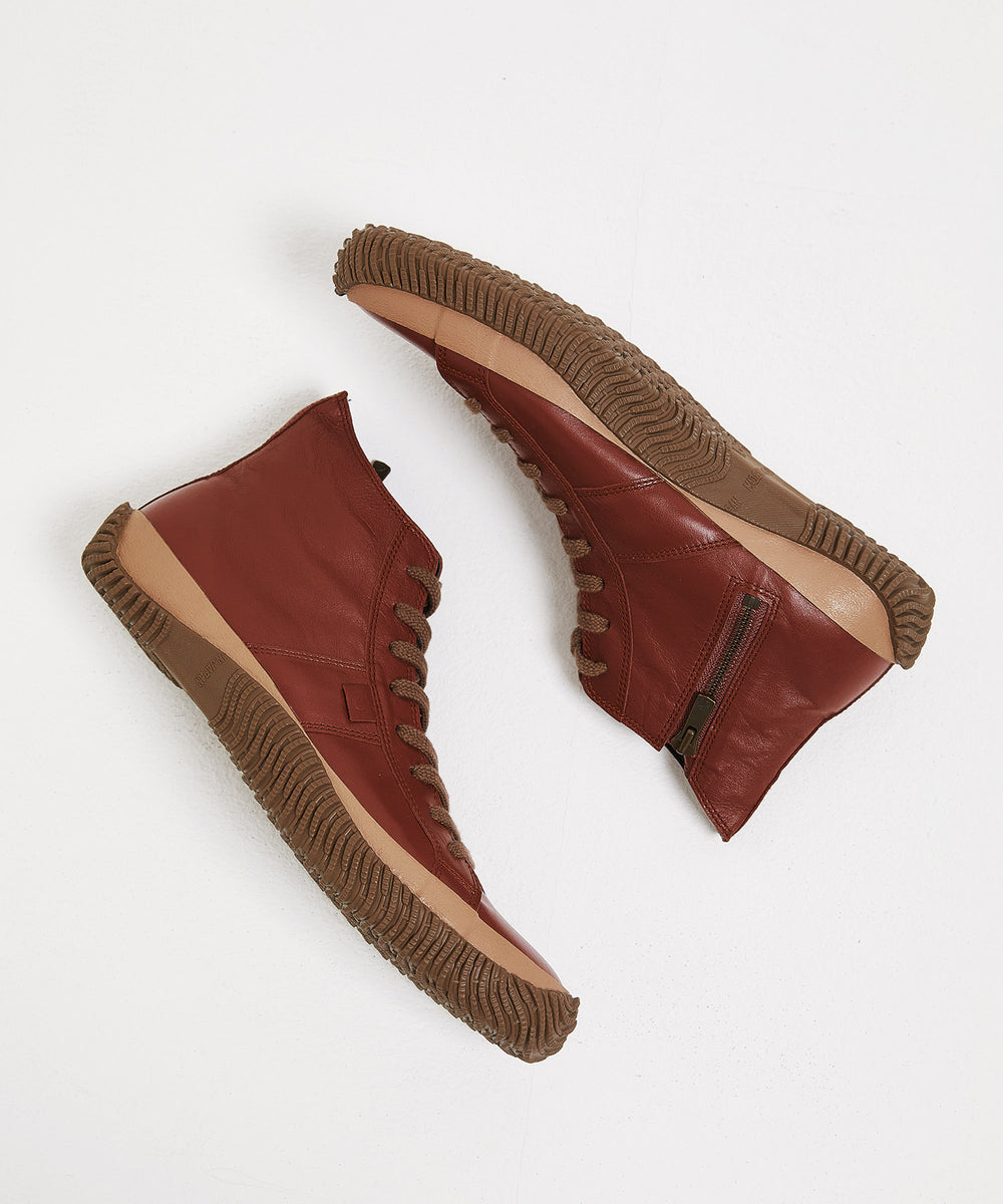 SP-443 Red Brown | 国産ハンドメイド スニーカー スピングル